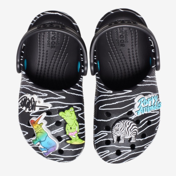 CROCS | Shoes | Crocs X Ron English Party Animals Zebra Black Classic ...